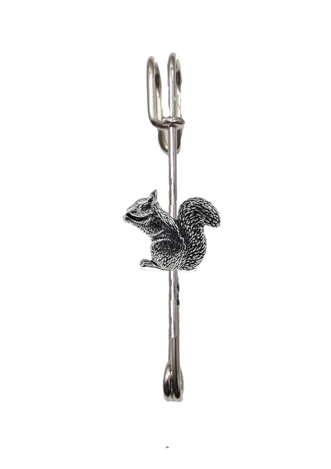 Sitting Squirrel on a 3" 7.5cm Kilt Pin Scarf / Brooch With English ...