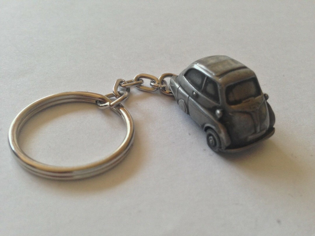 Classic German Car Pewter Effect BM Isetta Ref27 Car Keyring or Pin ...