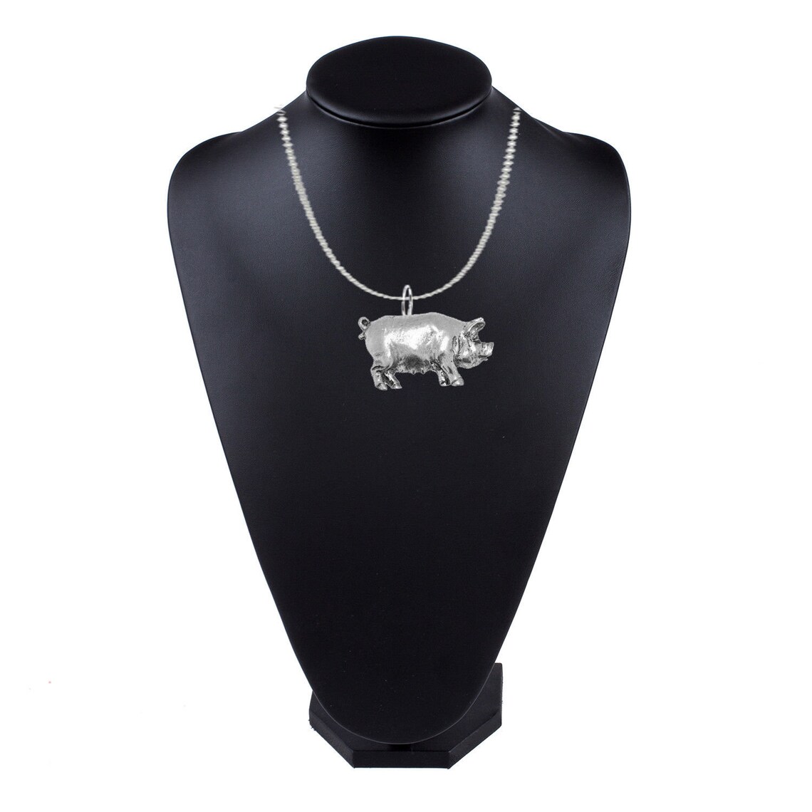 Pig on a 18 Inch Platinum Plated Chain Necklace Jewellery Gift - Etsy UK