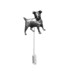 Jack Russell Terrier on a 3" 7.5cm Kilt Pin Scarf / Brooch With English ...