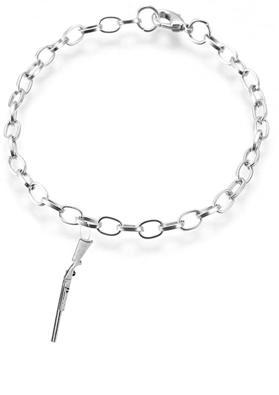 G16 Shotgun Rifle Made From English Pewter on Belcher Link Chain ...