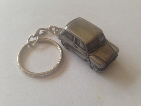 Classic Car Pewter Effect Mini Mk1 Ref144 Car Keyring or Pin | Etsy
