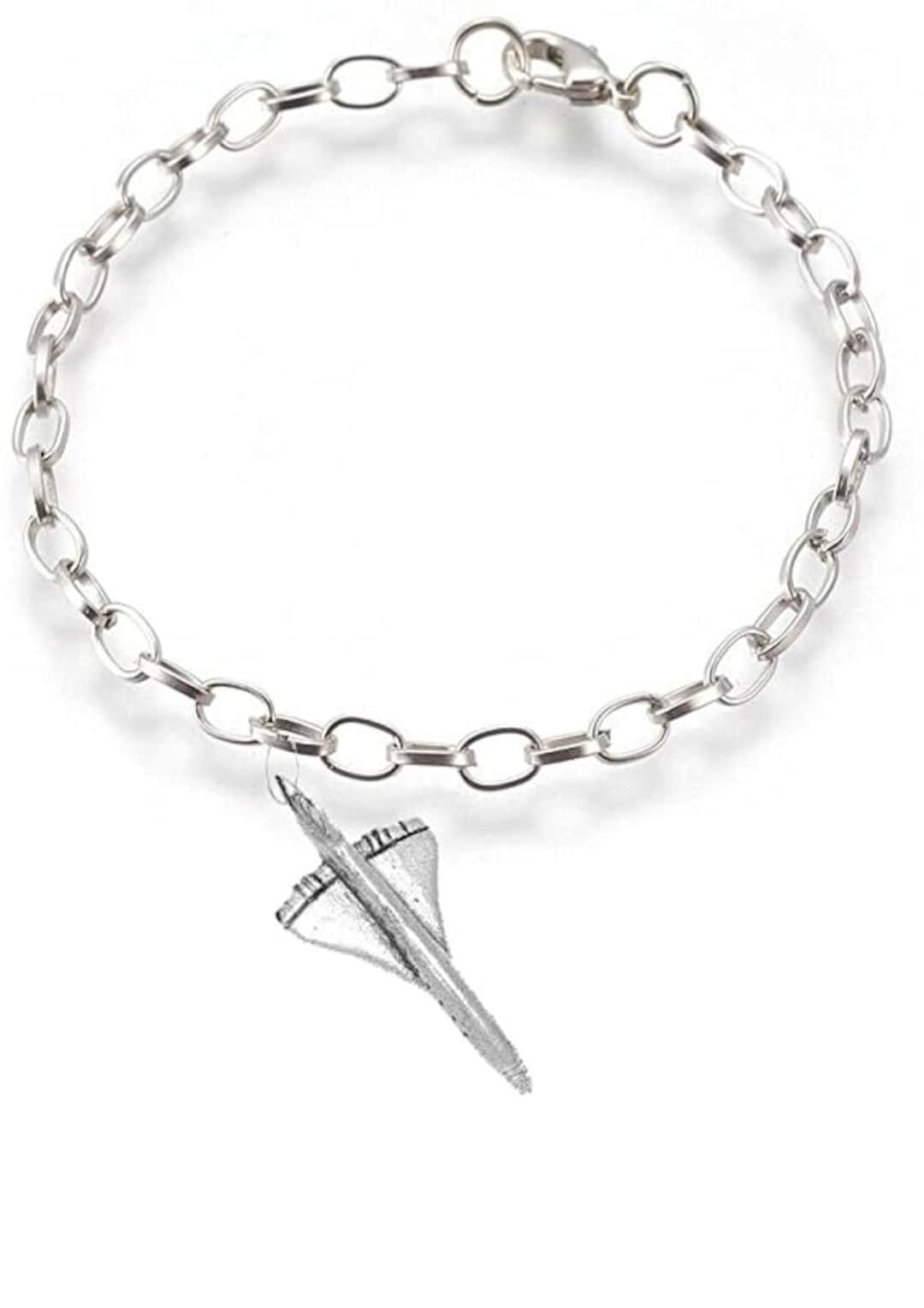 Pp-t20 Concorde Made From English Pewter on Belcher Link Chain Perfect ...