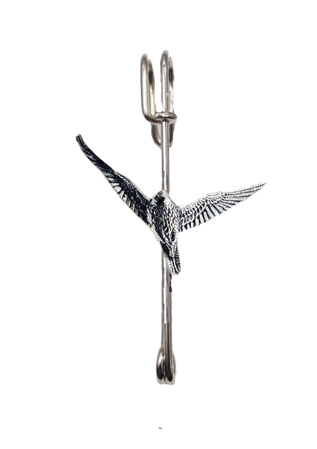 Falcon on a 3" 7.5cm Kilt Pin Scarf / Brooch With English Pewter Emblem ...
