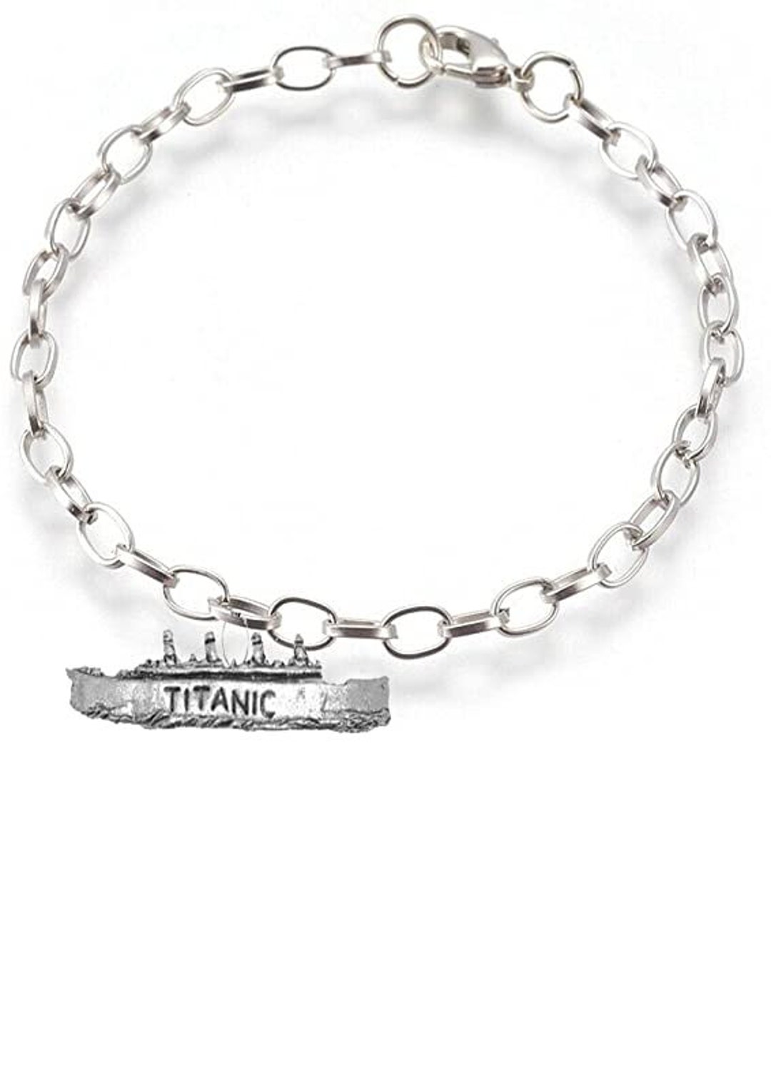 Pp-t21 Titanic Made From English Pewter on Belcher Link Chain Perfect ...