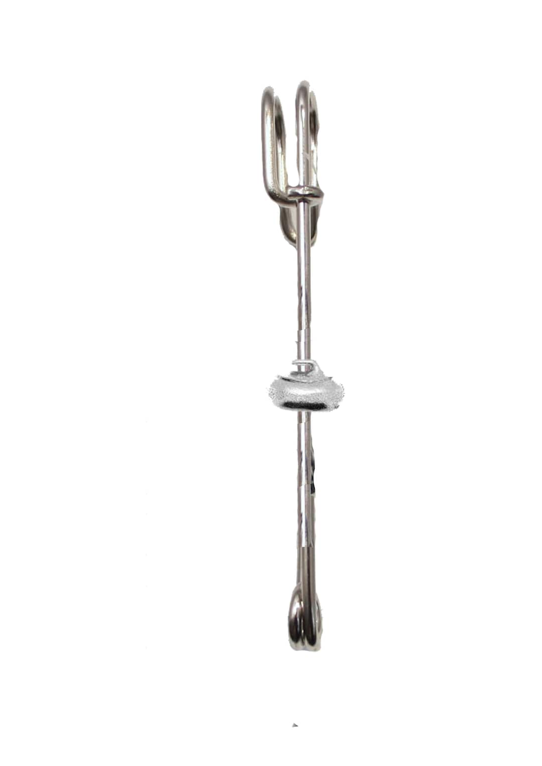 Curling Stone on a 3" 7.5cm Kilt Pin Scarf / Brooch With English Pewter ...