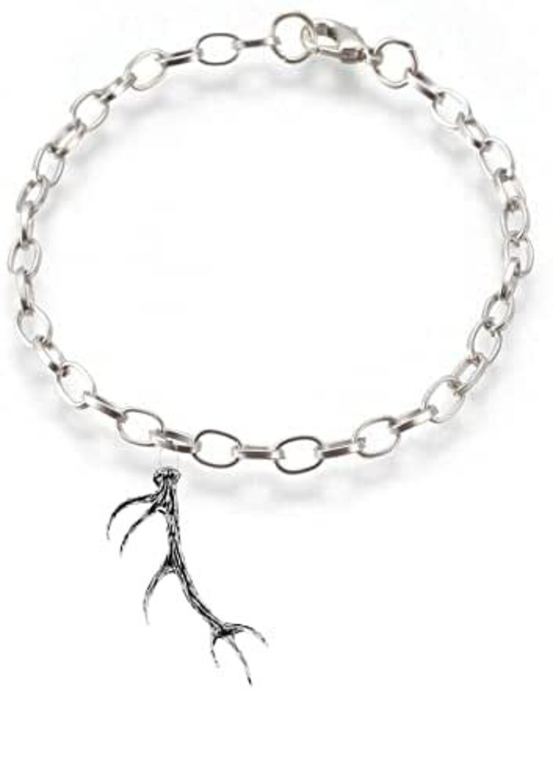 A58 Red Stag Antler Made From English Pewter on Belcher Link Chain ...