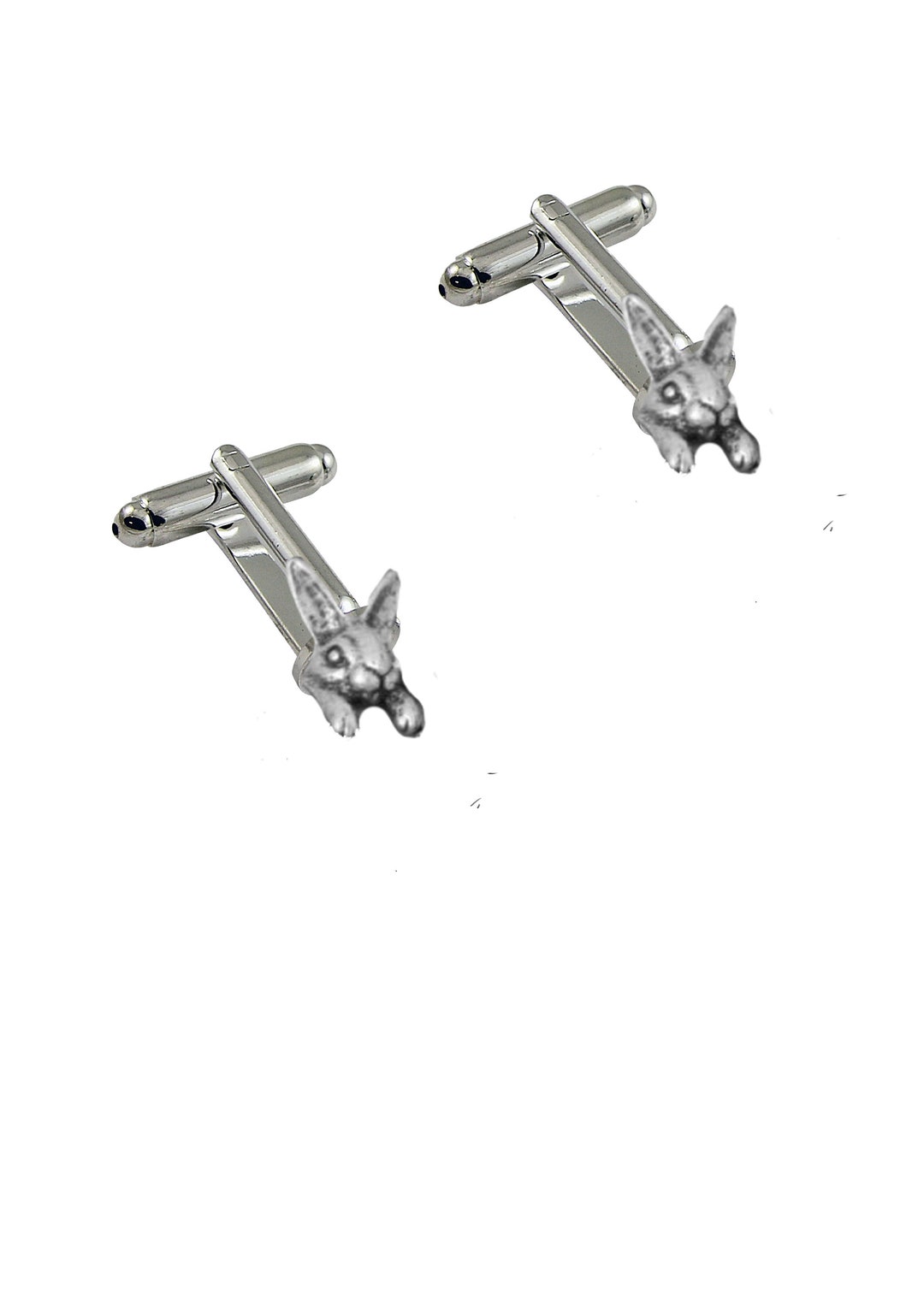 Rabbit Bunny Made From Fine English Pewter Cuff Link or Tie Slide or ...
