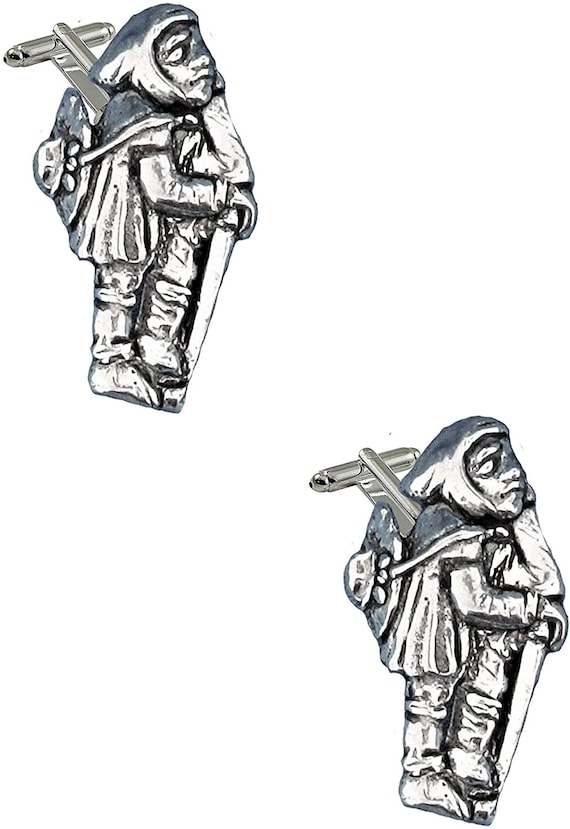 Medieval Pilgrim Made From Fine English Pewter Cuff Link or - Etsy
