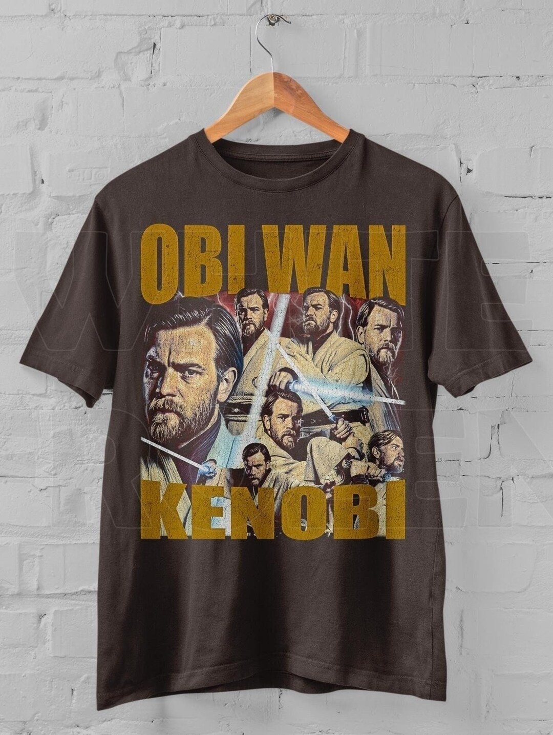 Obi Wan Kenobi Vintage 90s Graphic T-shirt - Etsy