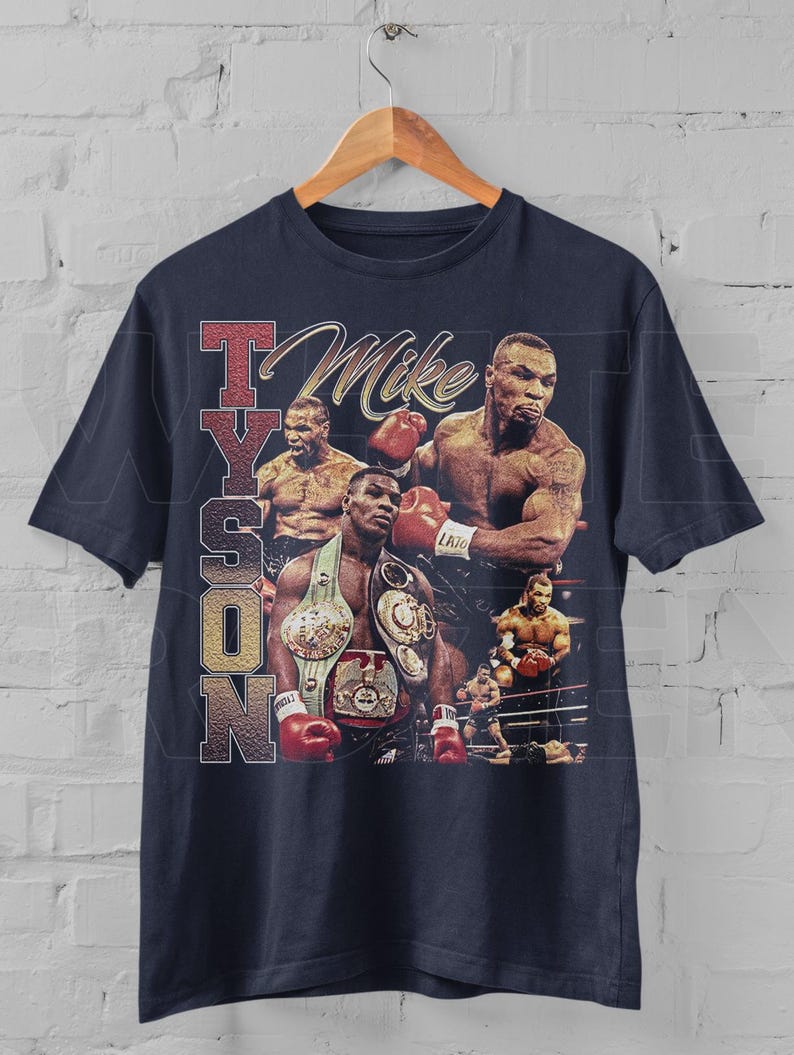 Vintage Style Mike Tyson T-shirt: Bootleg Boxing Rap Tee - Etsy