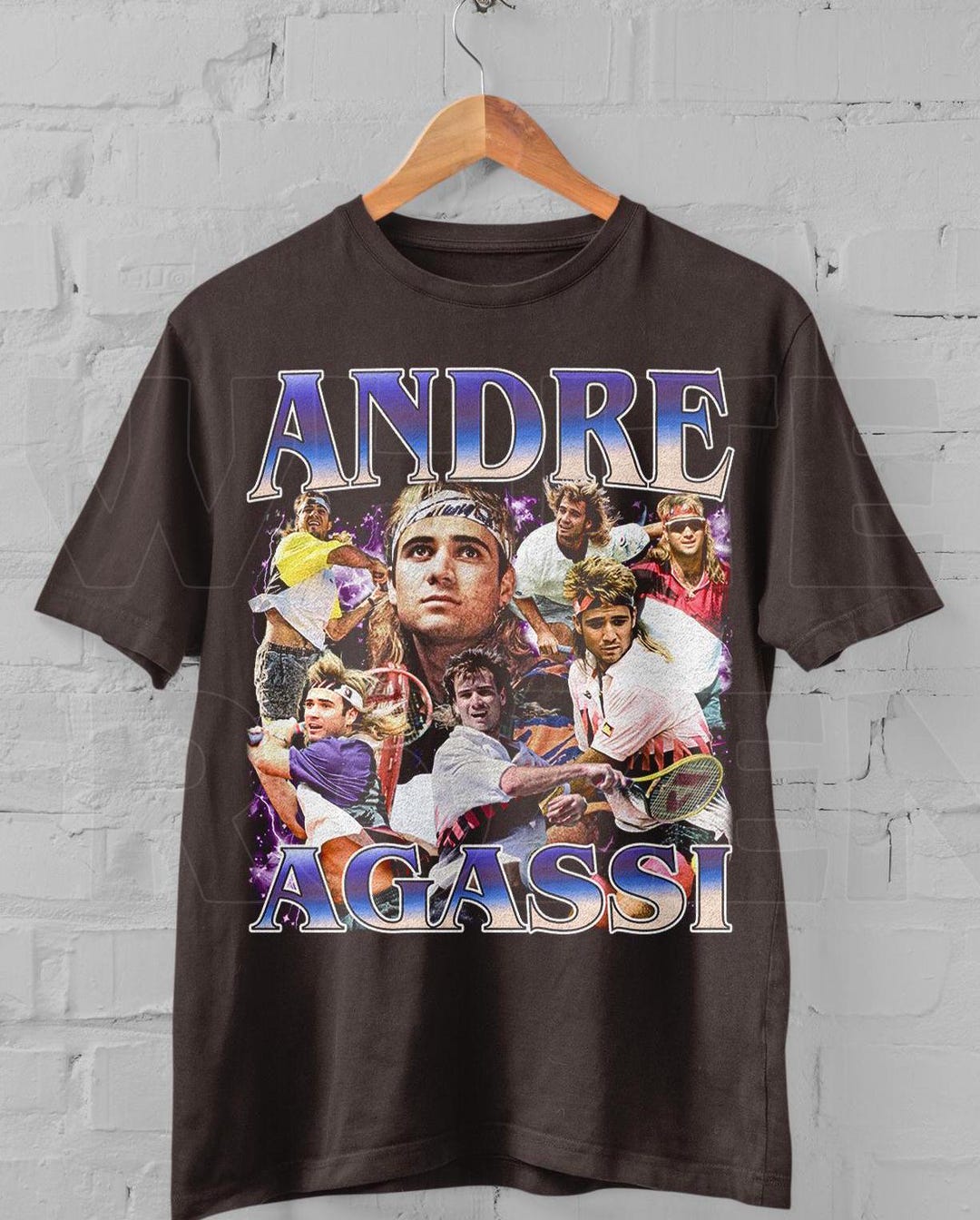 Andre Aggassi Vintage 90s Shirt, Andre Aggassi Graphic Tshirt, Andre ...