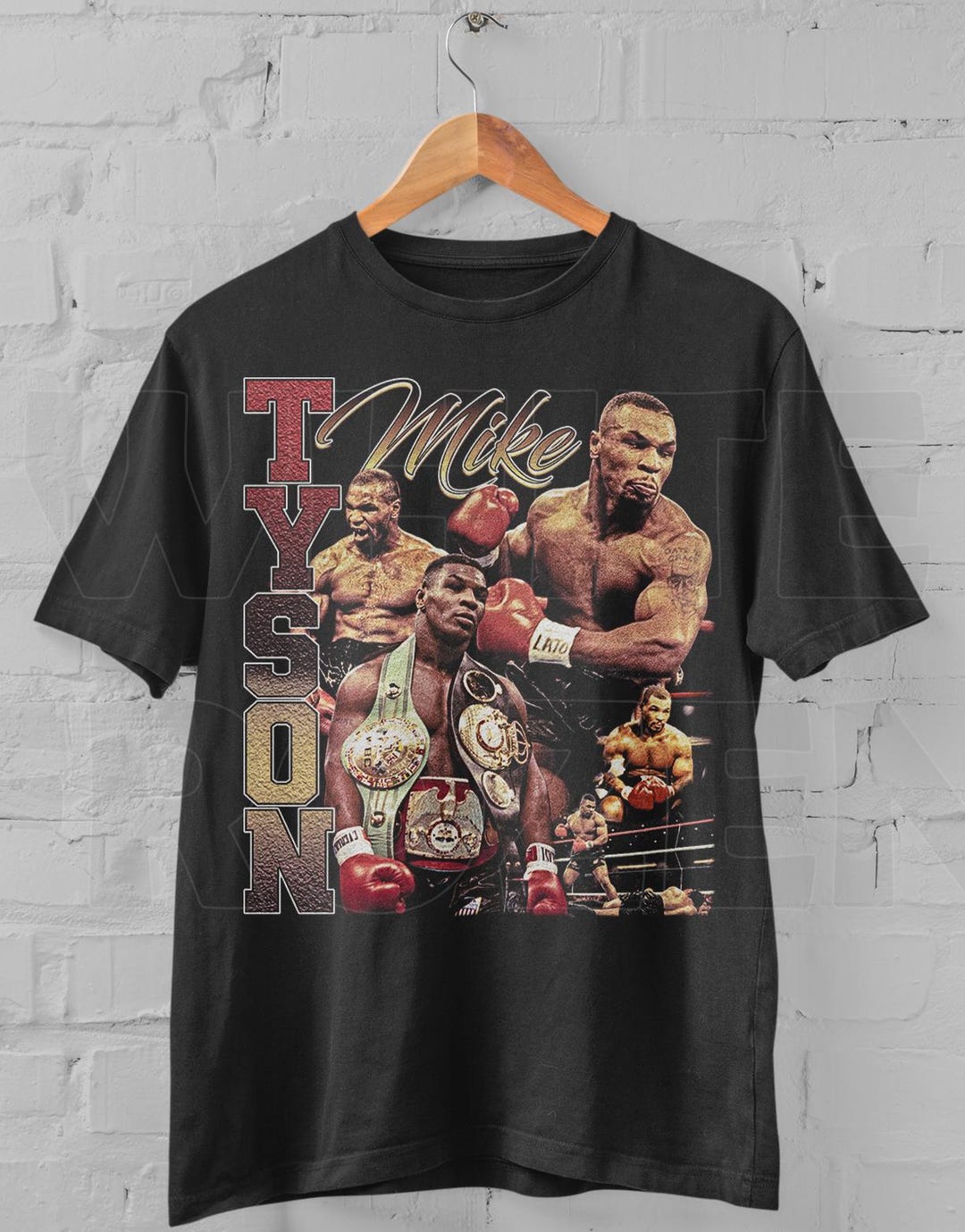 Vintage Style Mike Tyson, Bootleg T-shirt, Sport Boxing Rap Tee Hop Rnb ...