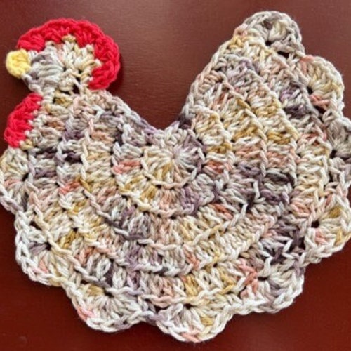 Crochet Pattern for the Swanky Chicken Trivet Potholder PDF - Etsy