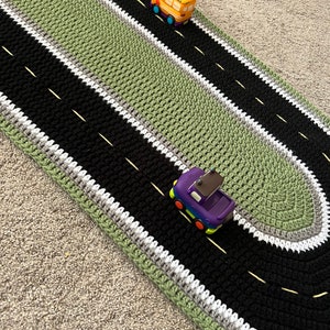Racetrack Play Mat Rug, Crochet - Etsy