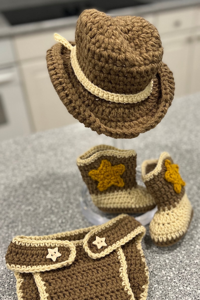 Crochet Baby Cowboy Boots Pattern - Etsy