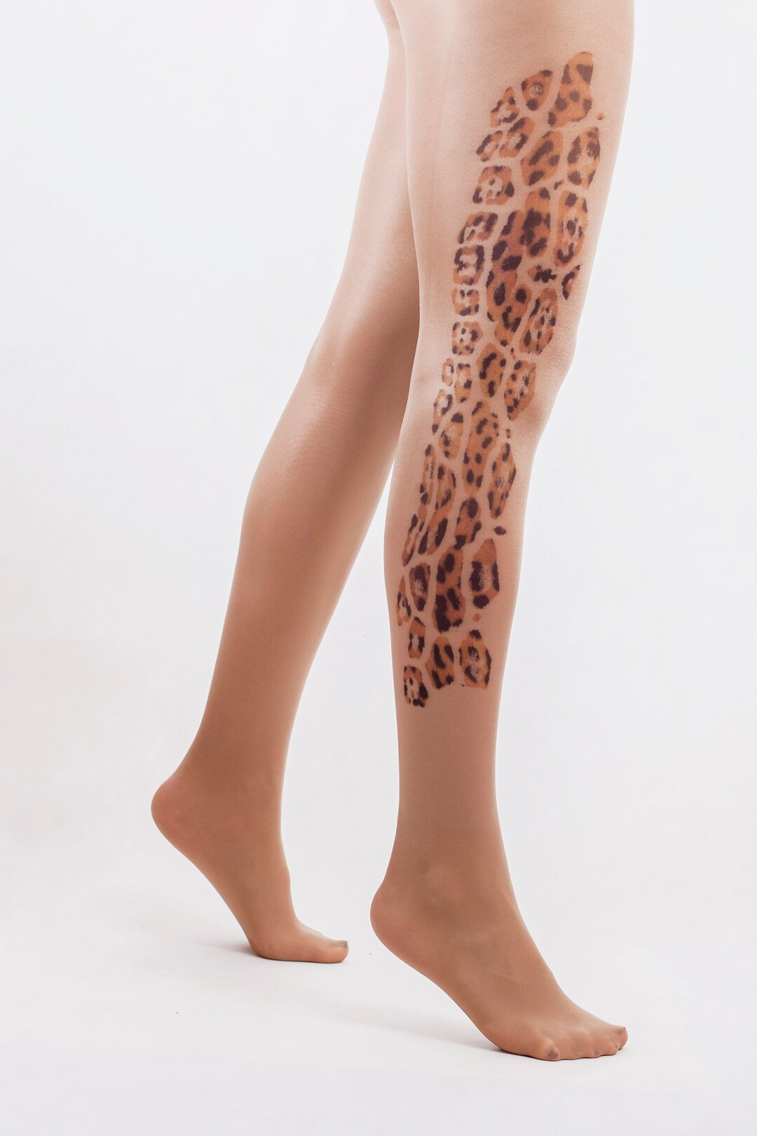 Tiger Animal Print Pantyhose Tattoo Tights Style Fantasy - Etsy Canada