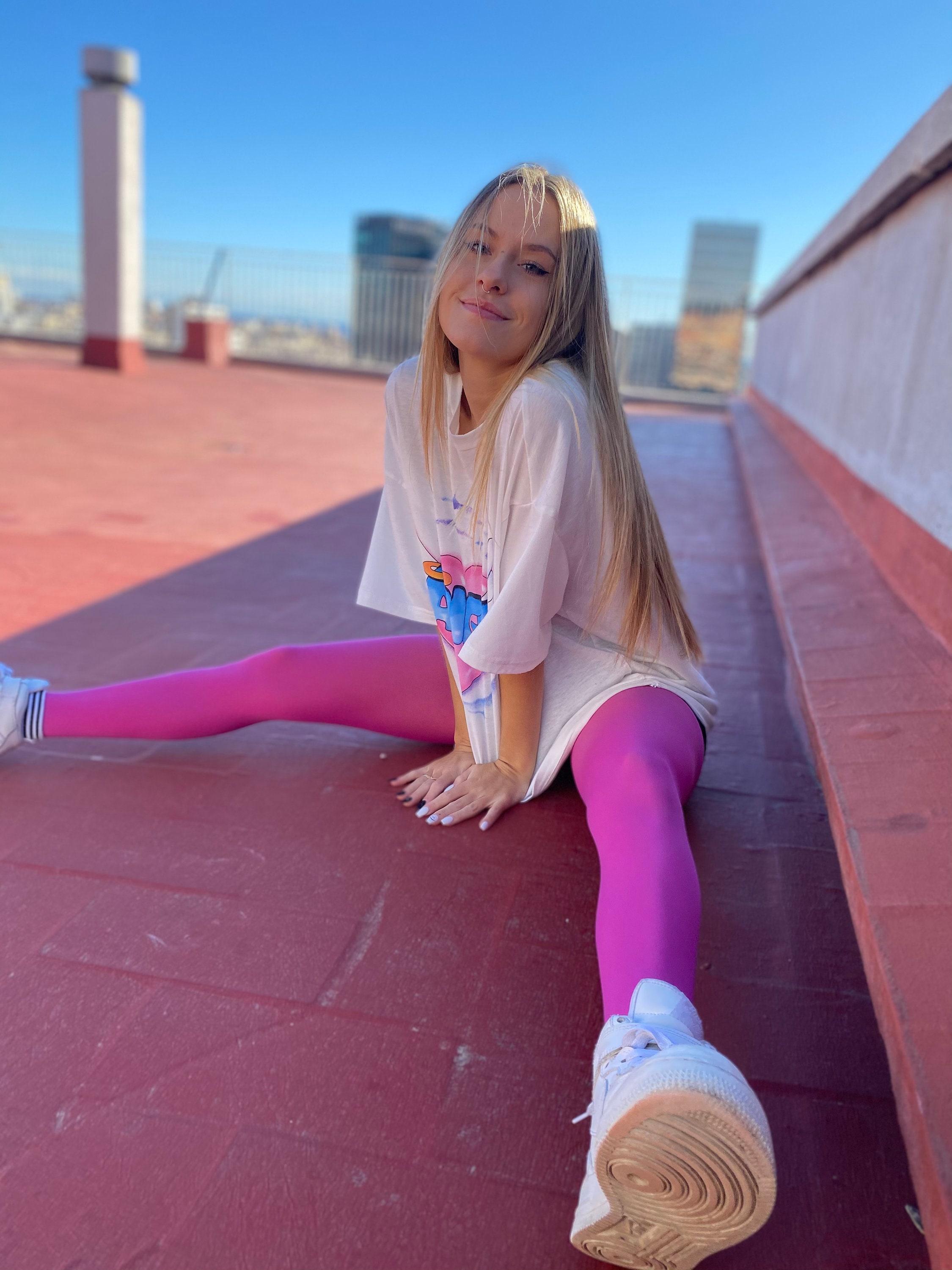 Fuchsia Women's Tights Fuchsia Tights Cute Purple - Etsy