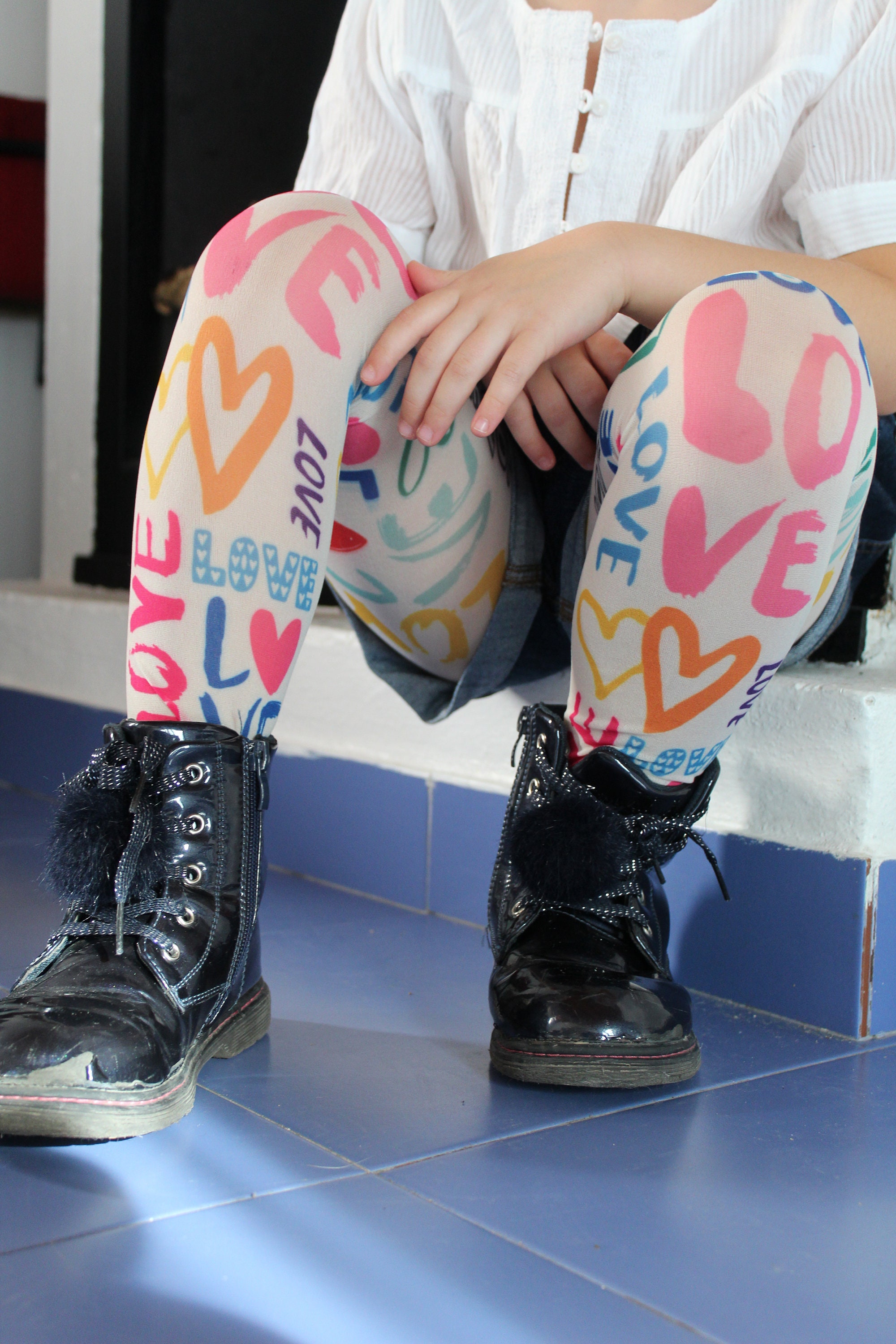 Fashion Print Colored Tights Toddler, Children Pantyhose, Patterned ...
