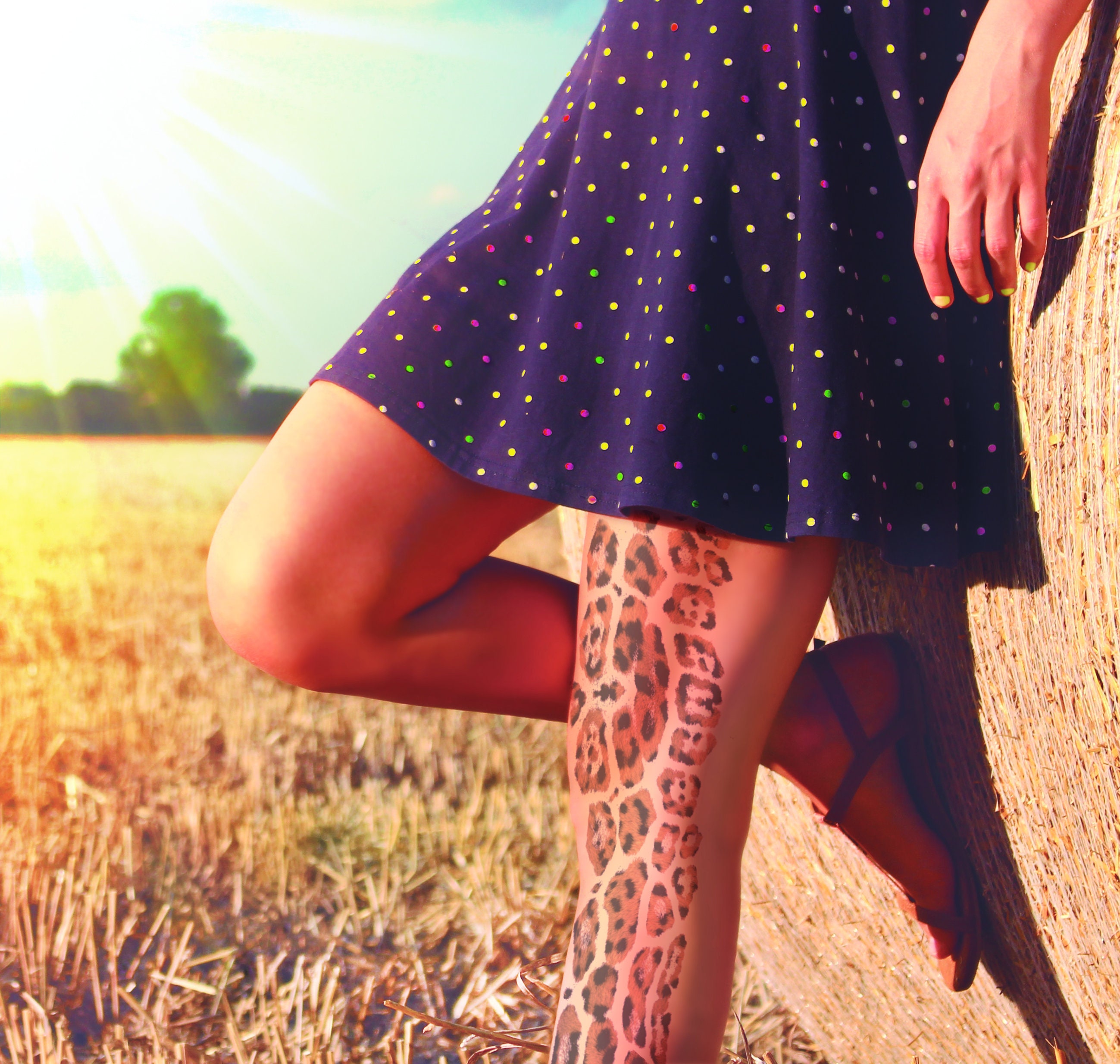 Tiger Animal Print Pantyhose Tattoo Tights Style Fantasy - Etsy Canada