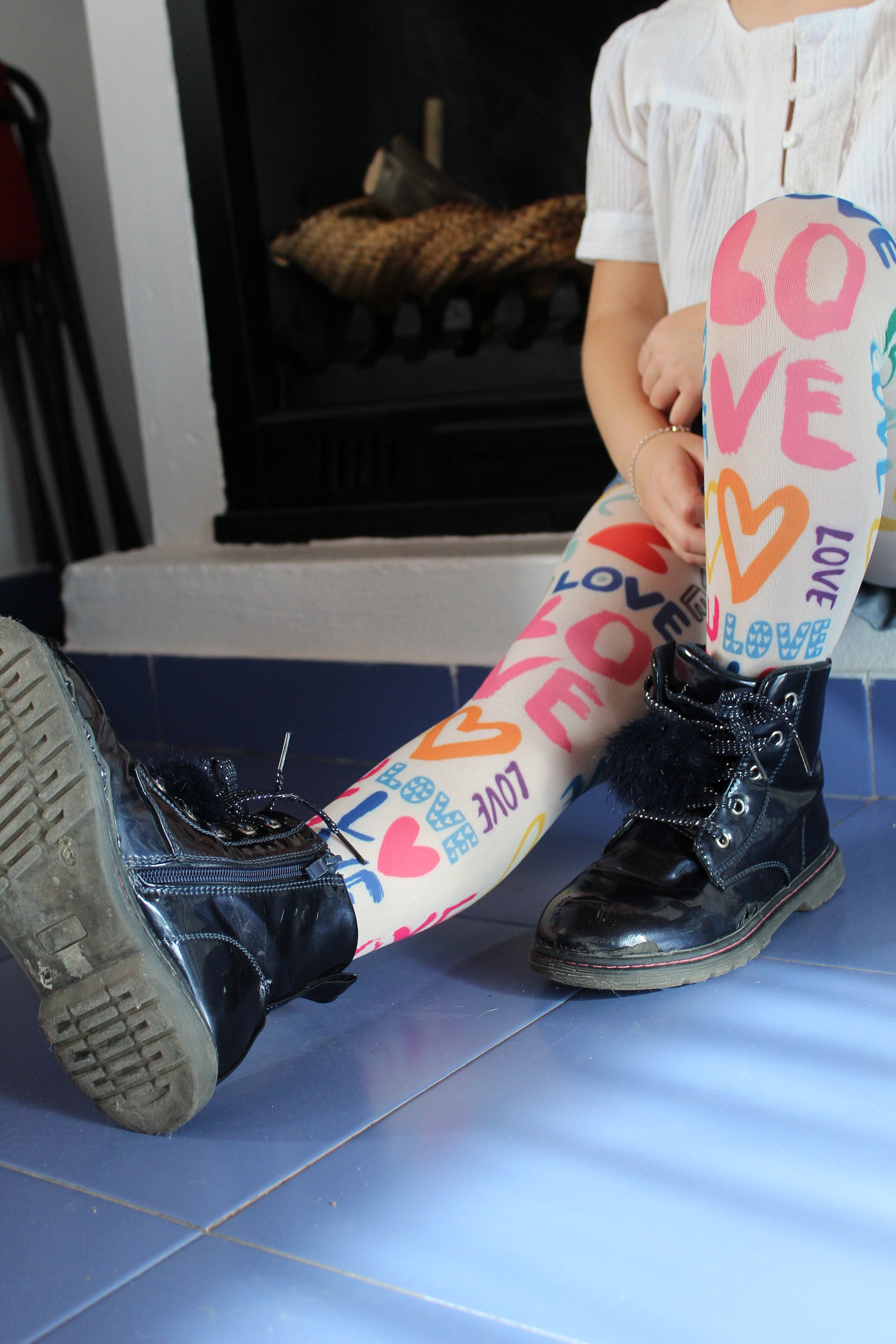 Fashion Print Colored Tights Toddler, Children Pantyhose, Patterned ...