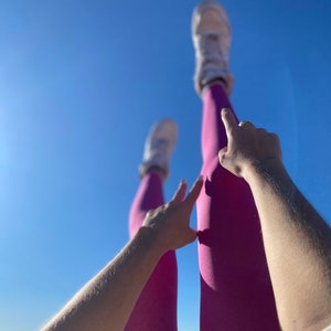 Fuchsia Women's Tights, Fuchsia Tights, Cute Purple Hosiery, Purple ...