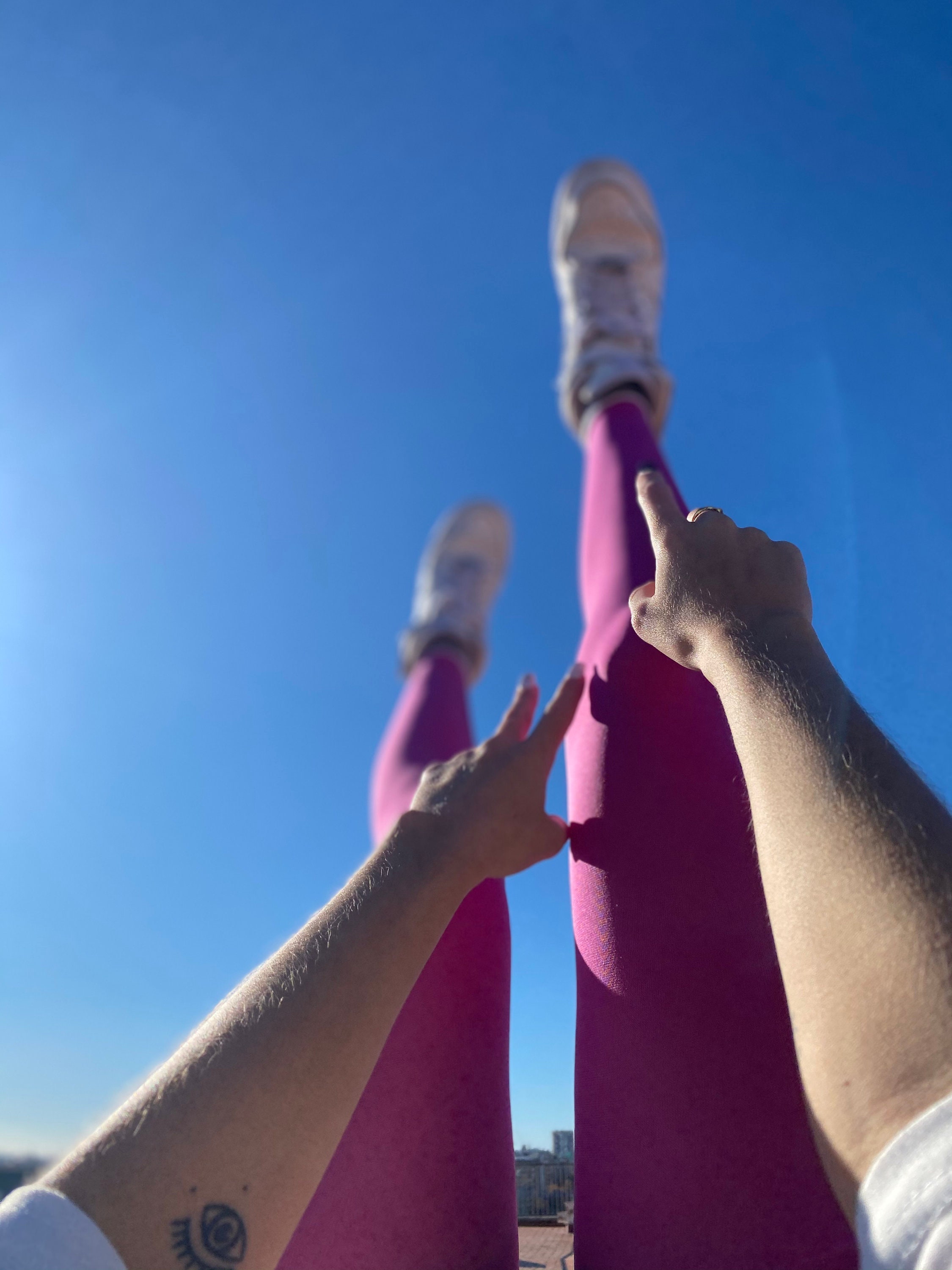 Fuchsia Women's Tights, Fuchsia Tights, Cute Purple Hosiery, Purple ...