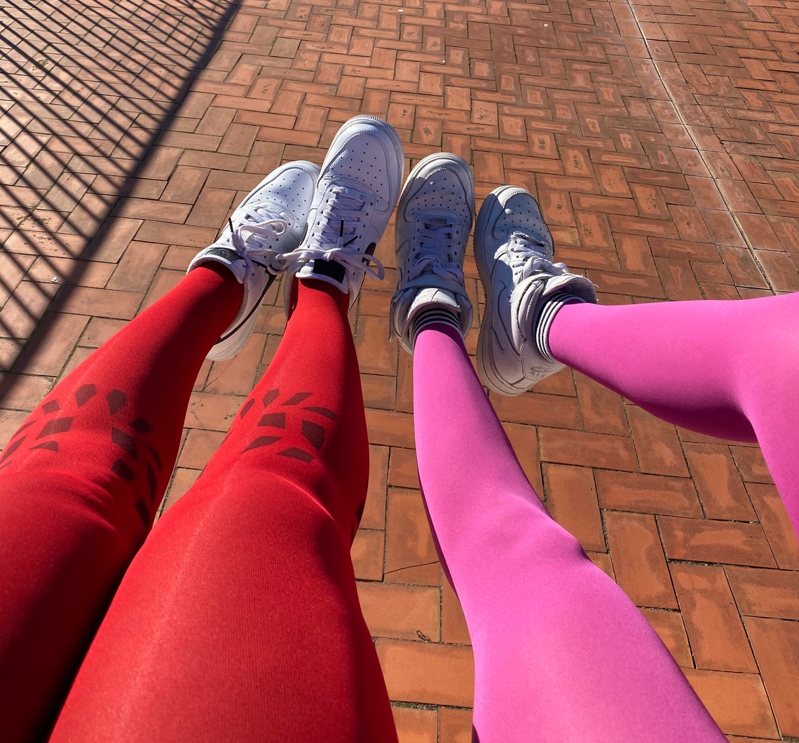 Fuchsia Women's Tights, Fuchsia Tights, Cute Purple Hosiery, Purple ...