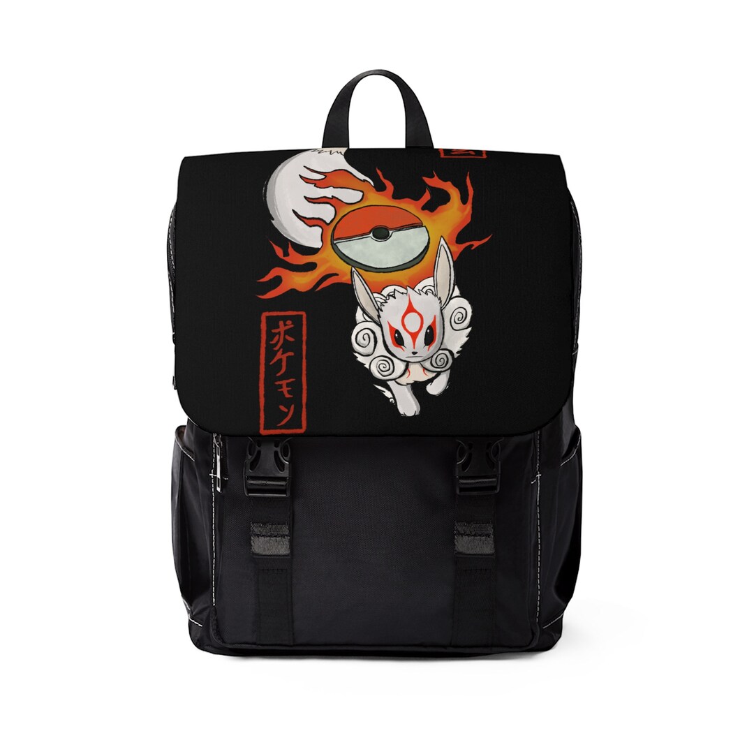 Amaterasu Pocket Monster Casual Shoulder Backpack - Etsy