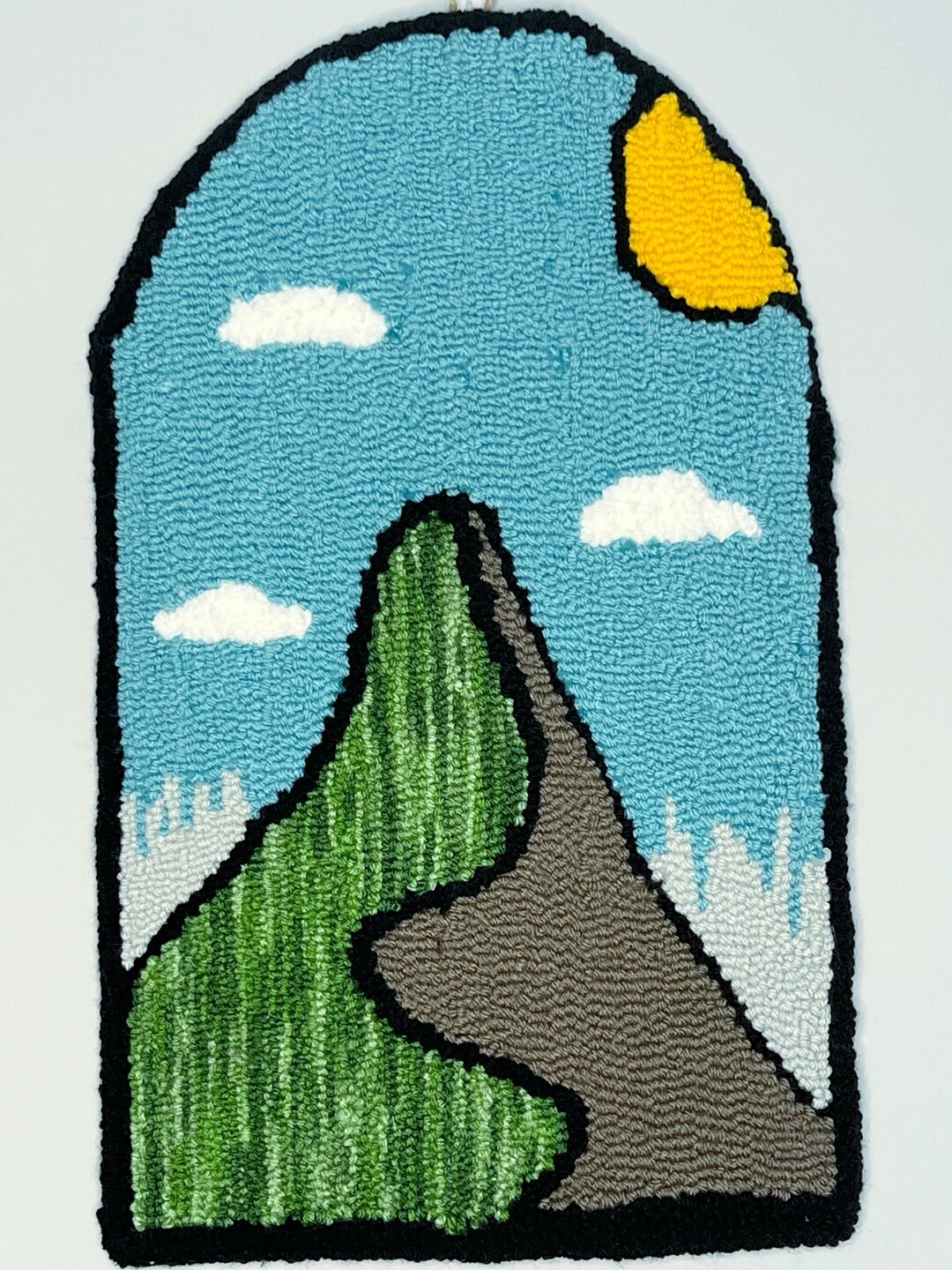 Mountain Rug | Handmade Tufted Rug | Wall Hanging - Etsy