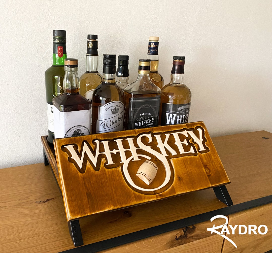 Whiskey Rack Bourbon Whiskey Rack Bottle Shelf Home Bar Furniture Bar ...