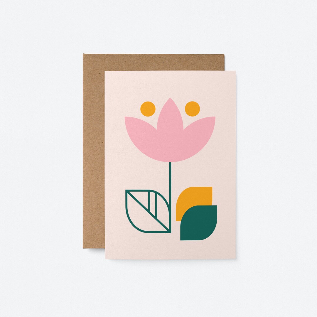 Flower No 02 Greeting Card - Etsy