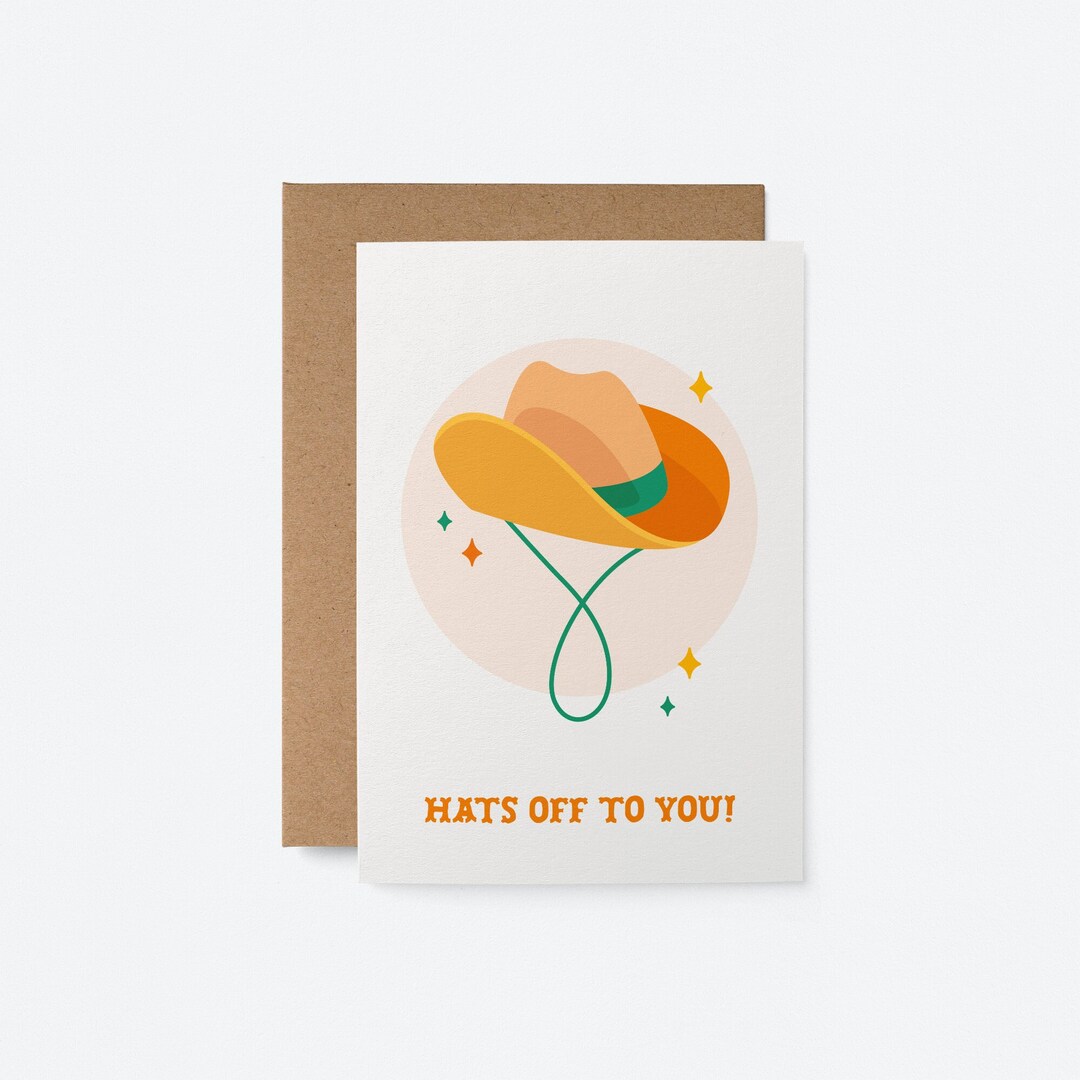 Hats of to You Congratulations & Graduation Card - Etsy
