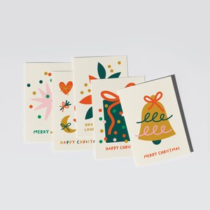 Christmas Card Bundle Pack of 5 Greeting Cards - Etsy