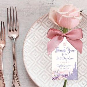 Tangled Favor Tag Digital Wedding Tag Party Tag Download - Etsy