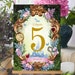 Fairy Tale Table Number, Quinceanera Table Number, Fairytale Number ...