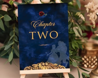 Beauty and the Beast Table Numbers - Etsy