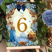 Cinderella Table Numbers, Disney Theme Weddings, Fairy Tale Weddings ...