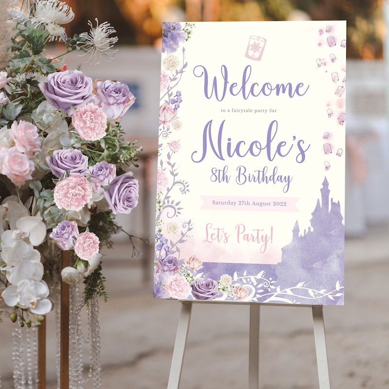 Tangled Theme Poster - Etsy