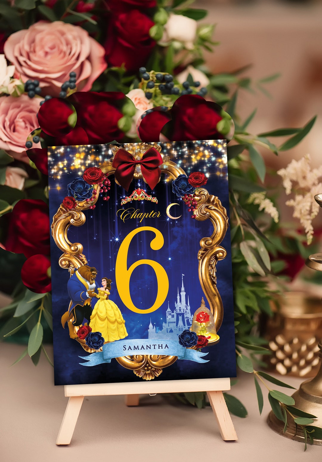 Beauty and the Beast Table Numbers, Beauty and Beast Table Numbers ...