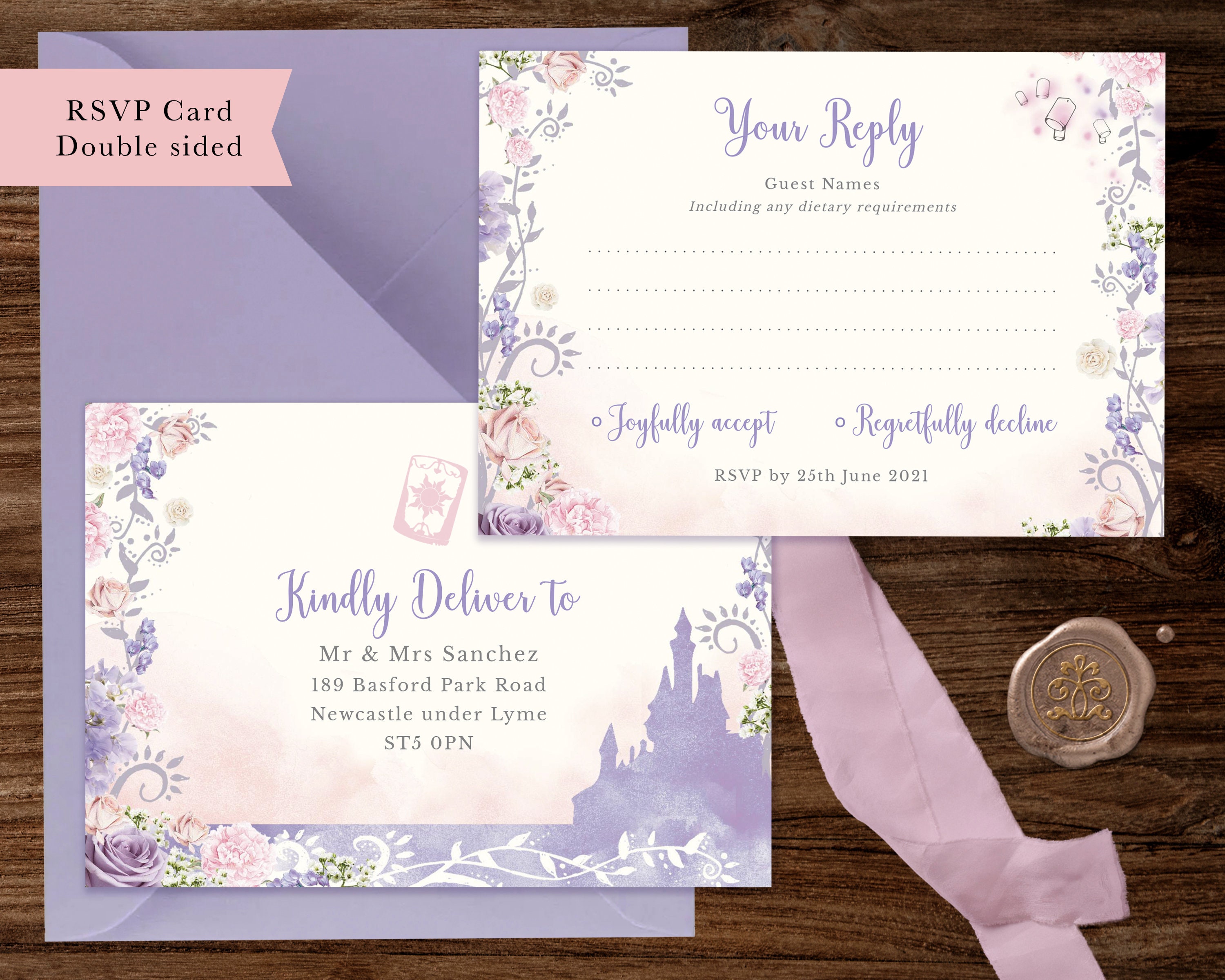 Tangled Digital Invitation, Quinceanera Invitation, Party Invitation ...