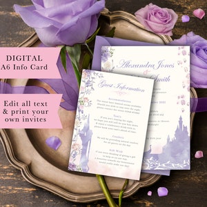 Tangled Digital Invitation, Tangled Wedding Invite, Rapunzel Invitation ...