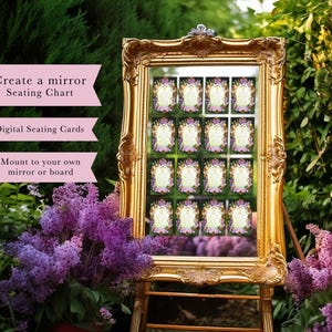 Digital Tangled Seating Chart, Quinceanera Tangled Seating Mirror ...