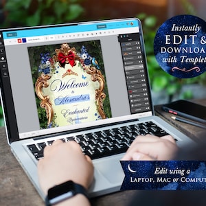 Snow White Welcome Sign, Snow White Party Sign, Snow White Birthday ...