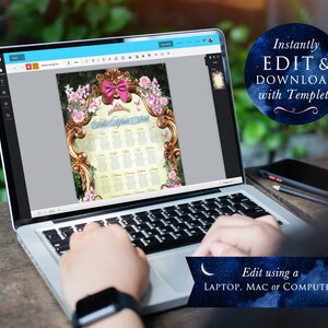 Sleeping Beauty Seating Chart, Quinceanera Seating Plan, Sleeping ...