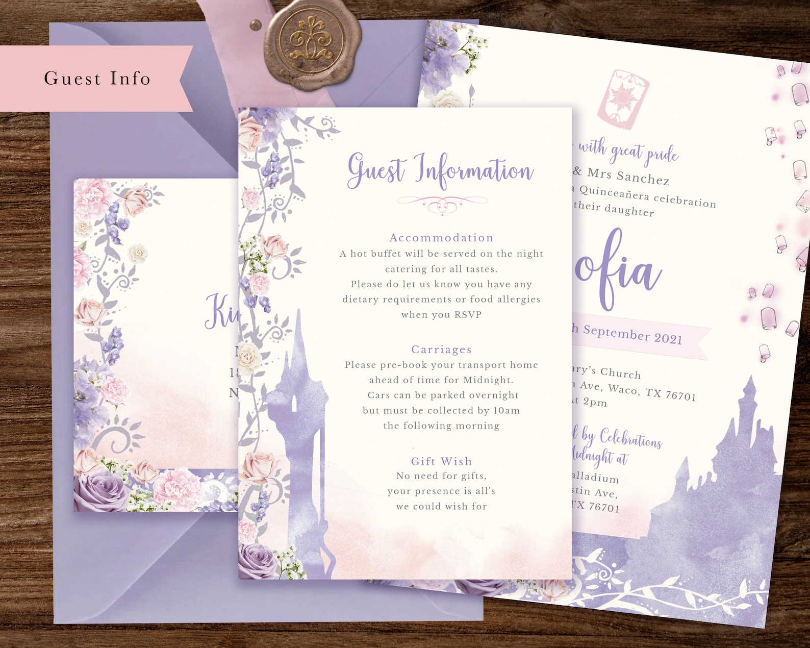 Tangled Digital Invitation, Quinceanera Invitation, Party Invitation ...