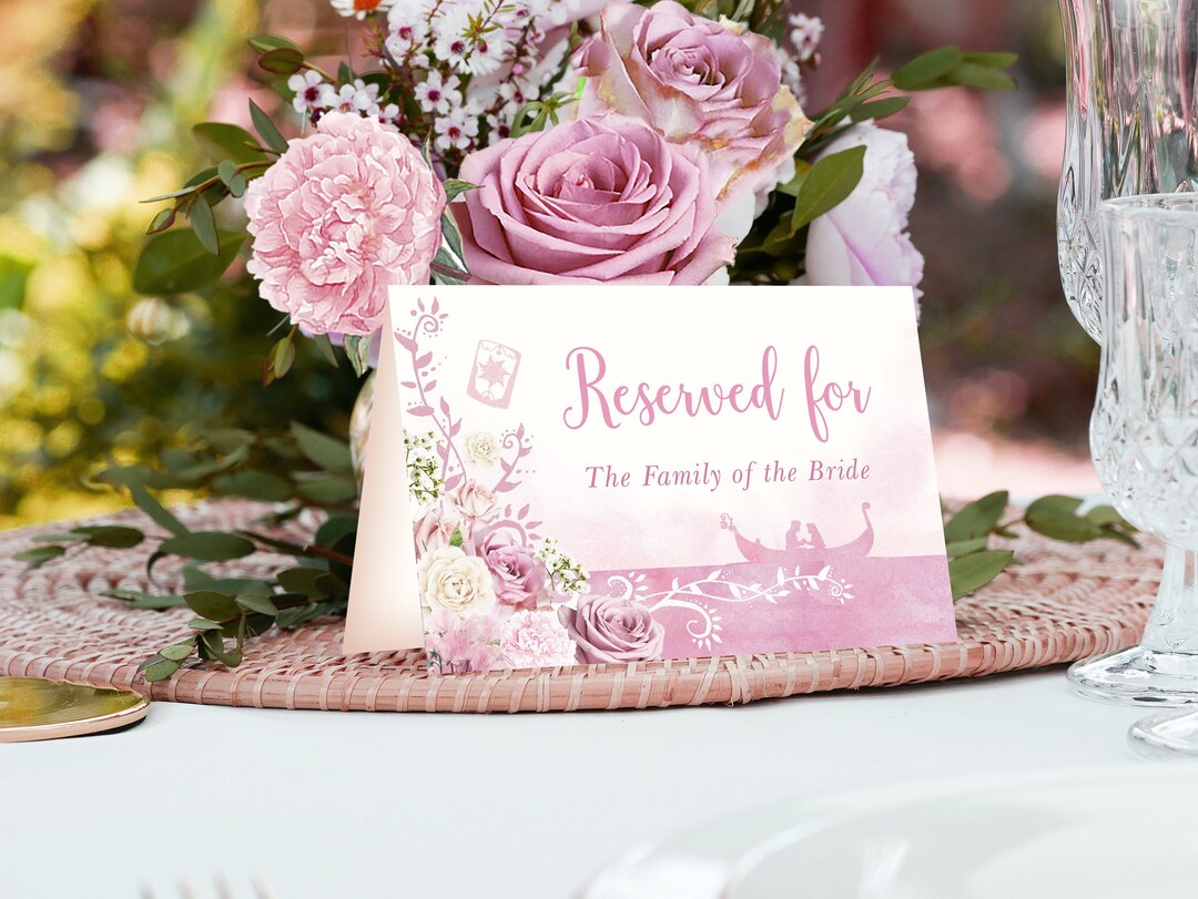 Tangled Reserved Card, Tangled Quinceaneara, Tangled Sweet Sixteen ...