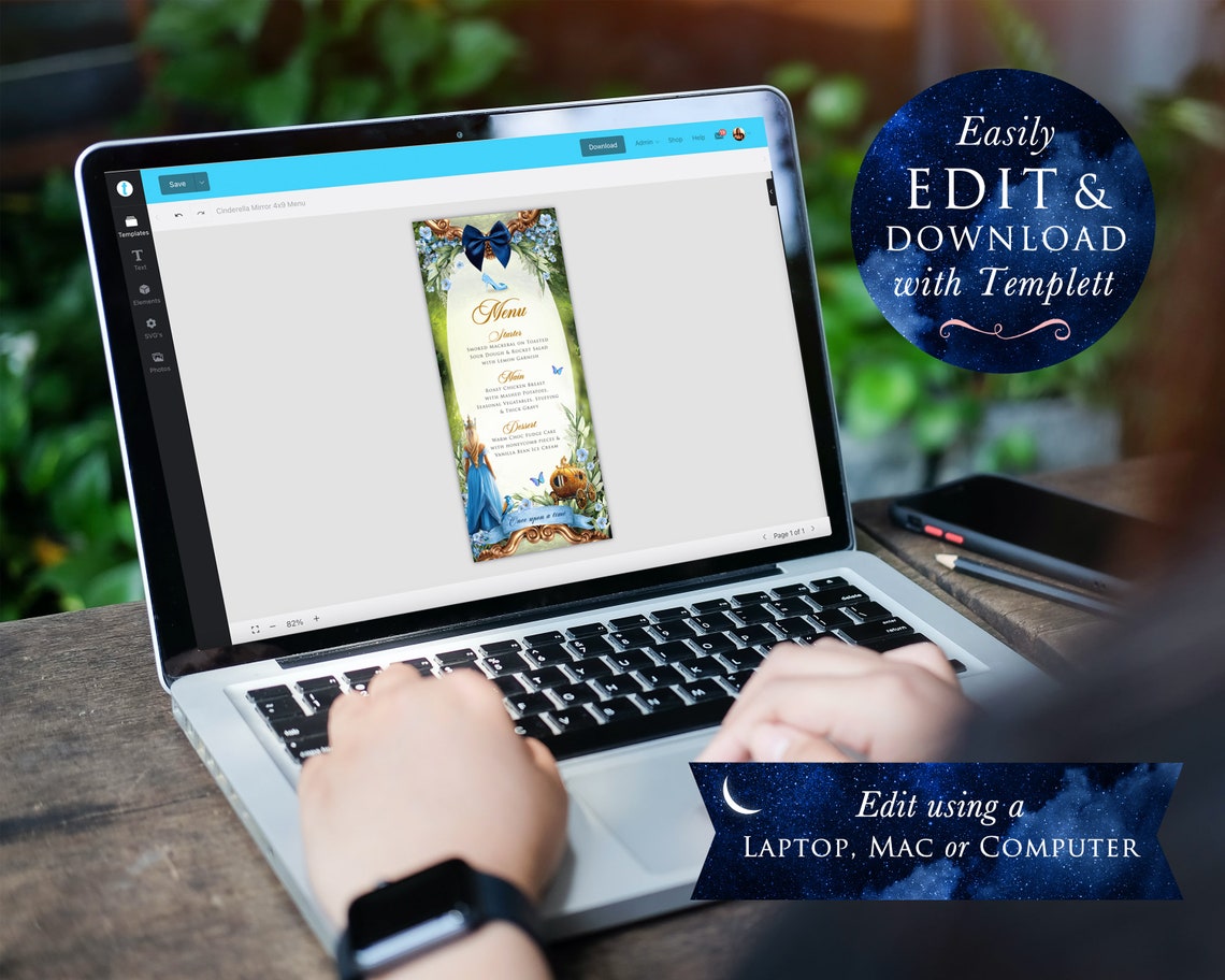 Cinderella Menu, Quinceanera Cinderella Menu, Cinderella Wedding Menu ...