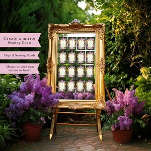 Digital Tangled Seating Chart, Quinceanera Tangled Seating Mirror ...