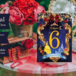 Beauty and the Beast Table Numbers, Beauty and Beast Table Numbers ...